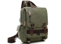 China Leather Men Crossbody Single Shoulder Strap Laptop 16OZ Canvas Messenger Bag Stylish for sale