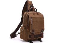 China Leather Men Crossbody Single Shoulder Strap Laptop 16OZ Canvas Messenger Bag Stylish for sale