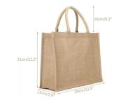 China Foldable Burlap Reusable Shopping Bags Multipurpose Practical for sale
