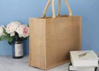 China Foldable Burlap Reusable Shopping Bags Multipurpose Practical for sale
