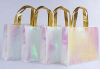 China Gift Tote Non Woven Shopping Bag Holographic Metallic Shiny Laminated Iridescent for sale