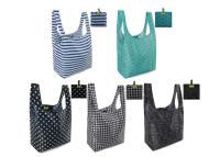 China Eco Ripstop Grocery Carry Bag , Foldable Recycle Reusable Nylon Shopping Bag for sale