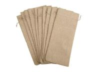 China Burlap Jute Durable Reusable Gift Bags Eco Friendly For Wine Bottle for sale