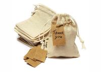 China Multipurpose Burlap Drawstring Bag , Antiwear Jute Bags For Coffee Beans for sale