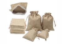 China Multipurpose Burlap Drawstring Bag , Antiwear Jute Bags For Coffee Beans for sale