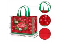 China Non Woven Shopping Reusable Gift Bags Christmas Non Toxic With Handles for sale