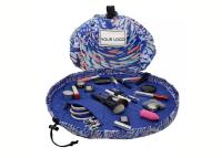 China Velvet Portable Makeup Drawstring Bag Recycled Multi Function for sale
