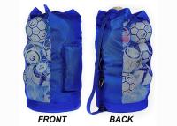 China Polyester Mesh Drawstring Backpack for sale