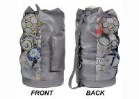 China Polyester Mesh Drawstring Backpack for sale