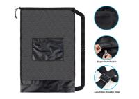 China Polyester Mesh Drawstring Backpack for sale