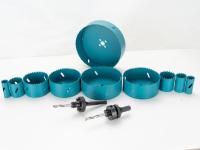 China M42 Bi-Metal Hole Saw Set 66-69 HRC with 14-210mm Diameter Range and 38-47mm Cutting Depth for sale