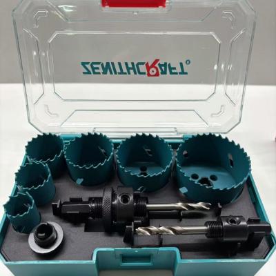 China 9PC Bi Metal Hole Saw Set with HSS Variable Pitch Teeth - 14mm to 152mm Size Range, 38mm Cutting Depth for sale