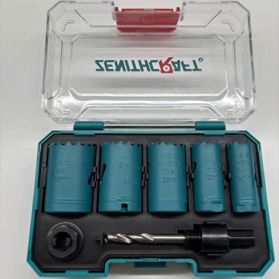 China 7PC Bi-Metal Hole Saw Kit with HSS Teeth - 14mm to 210mm Size Range, 38mm Cutting Depth for Metal and Wood for sale