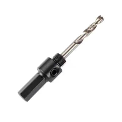 China Hardened Carbon Steel Hole Saw Arbor with HSS Pilot Drill - 14mm to 210mm Range, 7/16