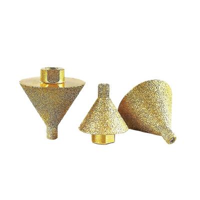 China Vacuum Brazed Diamond Chamfer Drill Bit with M14/M10/5/8-11 Shank and 9-50mm Size Range for sale