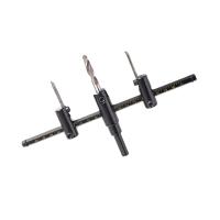 China Black Oxide Adjustable Circle Hole Cutter 30-200mm Heat-Treated Carbon Steel for Wood & Drywall for sale