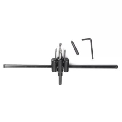 China 38-42 HRC Adjustable Circle Hole Saw Cutter with 30-300mm Range and Black Oxide Finish for Wood and Drywall for sale