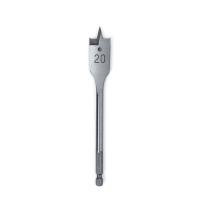 China 20mm Flat Wood Drill Bit with 250mm Length - High Carbon Steel Flat Bottom Paddle Bit for Woodworking for sale