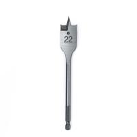 China 22mm Heated Treatment Flat Wood Drill Bit - 250mm Length High Carbon Steel Fast Drilling Tool for sale