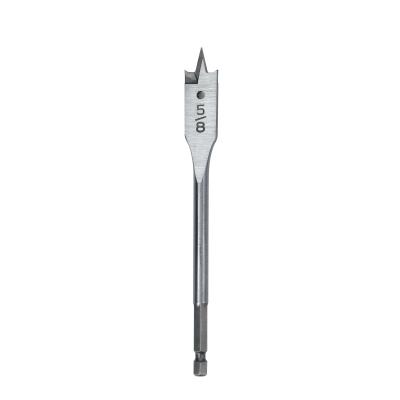 China 5/8 Inch Flat Wood Drill Bit 250mm Length with Quick Change Hex Shank for Fast Wood Drilling for sale