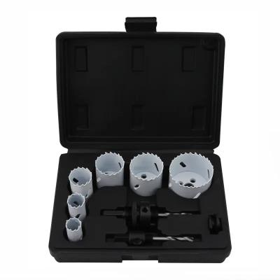 China 9PC Bi-Metal Hole Saw Kit 22-64mm M42 HSS Co8% with Variable Pitch Teeth and 38-47mm Cutting Depth for sale