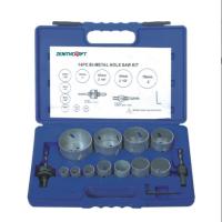 China 14PC Bi-Metal Hole Saw Set with 0.75mm Runout and 64-69 HRC Teeth for Metal, Wood, and Plastic Materials for sale