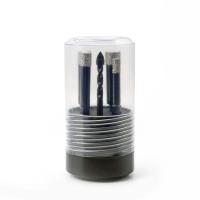 China 5PC Vacuum Brazing Diamond Hole Saw Kit with 6-12mm Sizes and 30mm Cutting Depth for Granite Marble Tile for sale