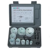 China 13-Piece Bi-Metal Hole Saw Kit with M42 HSS Teeth, 14-210mm Size Range, 38-47mm Cutting Depth for sale