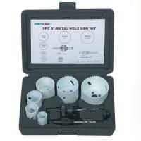 China 9-Piece Bi-Metal Hole Saw Set for Stainless Steel - 38mm/44mm/47mm Cutting Depth with M3 HSS Teeth for sale