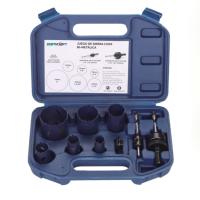 China M42 HSS Bi-Metal Hole Saw Kit 64-69HRC with 8% Cobalt Teeth - 6 Sizes 19mm to 57mm Cutting Depth 38mm to 47mm for sale