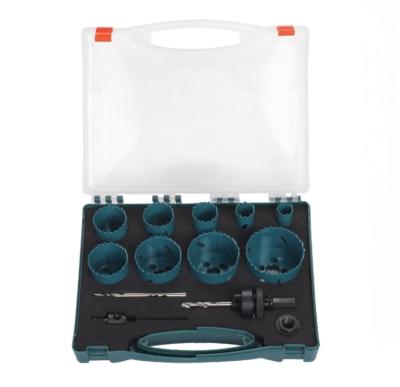 China 13PC Bi-Metal Hole Saw Kit with 38mm Cutting Depth for Plastic, Wood & Metal Materials for sale