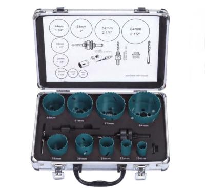 China 13-Piece Bi-Metal Hole Saw Kit for Steel with 38mm/44mm/47mm Cutting Depth and M42 HSS Teeth for sale