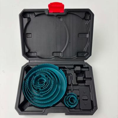 China 16-Piece High Carbon Steel Hole Saw Set with HRC 38-42 Hardness and 1-9/16