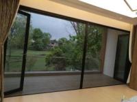 China Folding Sliding Screen Door Pleated Mesh Window Anti Mosquito for sale