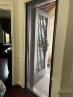 China Hennesa Glass Fiber Black Net Insect Aluminium Sliding Mesh Door for sale