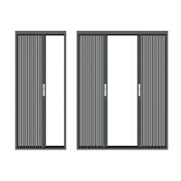 China DIY Aluminium Mosquito Net Retractable Sliding Screen Door for sale