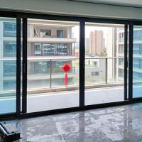 China Semi-Finished Materials Balcony Sliding Insect Screens Door for sale