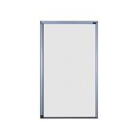 China Glass Fiber Gray Net Trackless Screen Door With Anti-Collision Fluorescent Strip for sale