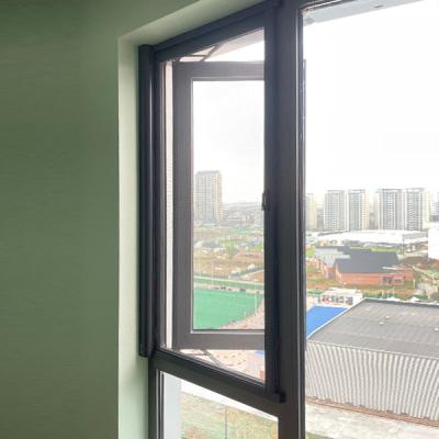 China Custom Ultra Narrow Frame Hurricane proof Impact Aluminium Frame Doors And Windows Aluminum Tilt Turn Casement Window for sale