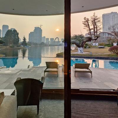 China Aluminum Alloy Frame Mosquito Net Trackless Screen Door Adjustable Torsion for sale