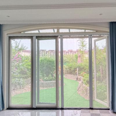 China Anti Mosquito Net Folding Insect Trackless Screen Door 200*280cm 400*280cm for sale