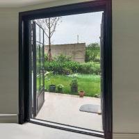 China OEM ODM Ventilating Storm Door Aluminum Screen Door Black for sale