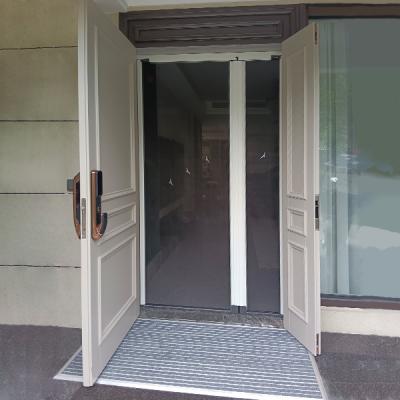 China Aluminium Frame Retractable Sliding Mosquito Net Door Custom Size for sale