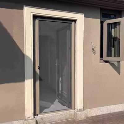 China Aluminum Profile 1.4mm Retractable Screen Door Systems Mosquito Screen H2 for sale