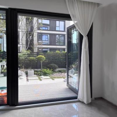 China Aluminum Alloy Fiberglass Retractable Screen Door Systems Insect Resistant for sale