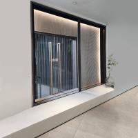 China Pleated Mesh Retractable Mosquito Sliding Screen Door H6 for sale