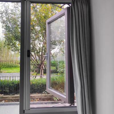 China Aluminum Frame Casement Single Hung Windows With Retractable Screens for sale