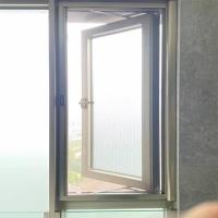 China Aluminum Sliding Retractable Screen Window Mesh Screen Mesh Fiberglass Fly Insect Screen Roller Window for sale