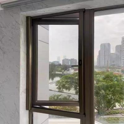 China Insect Resistant Aluminum Alloy Fiberglass Retractable Screen Door OEM ODM for sale