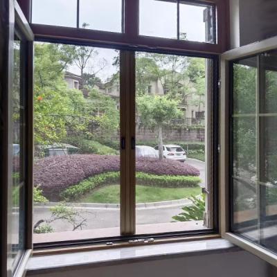 China Mosquito Retractable Sliding Roller Retractable Screen Window for sale